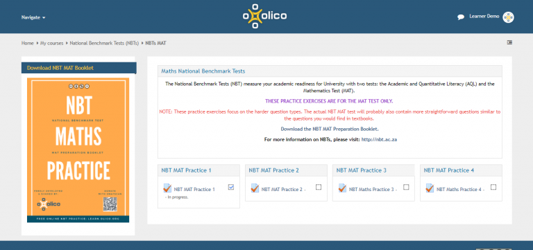 NBT OLICO - OLICO Maths Education